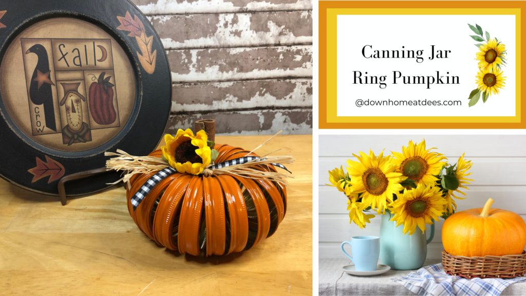 Canning Jar Ring Pumpkin - Down Home at Dee’s