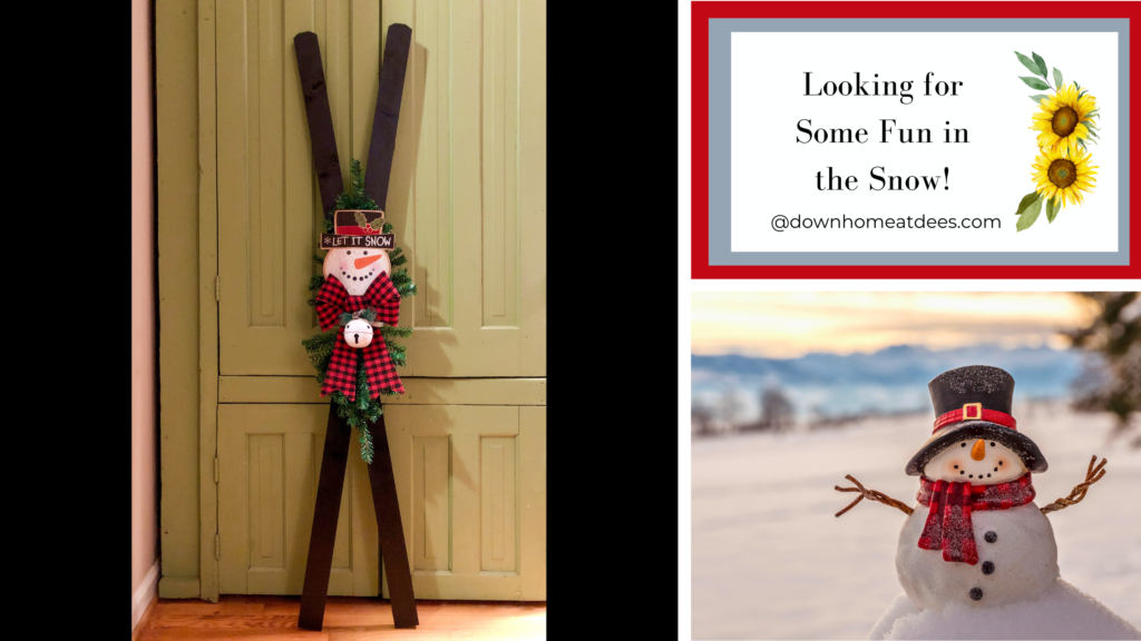 DIY Snowman Skis - Down Home at Dee’s